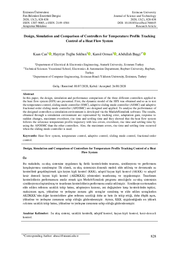 Pdf Design Simulation And Comparison Of Controllers For Temperature Profile Tracking Control