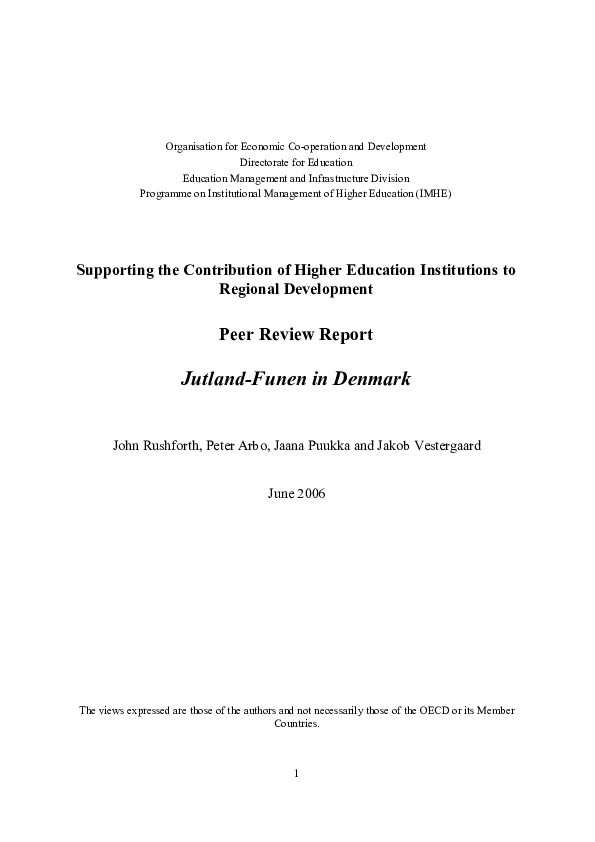 (PDF) Programme on Institutional Management of Higher Education (IMHE ...