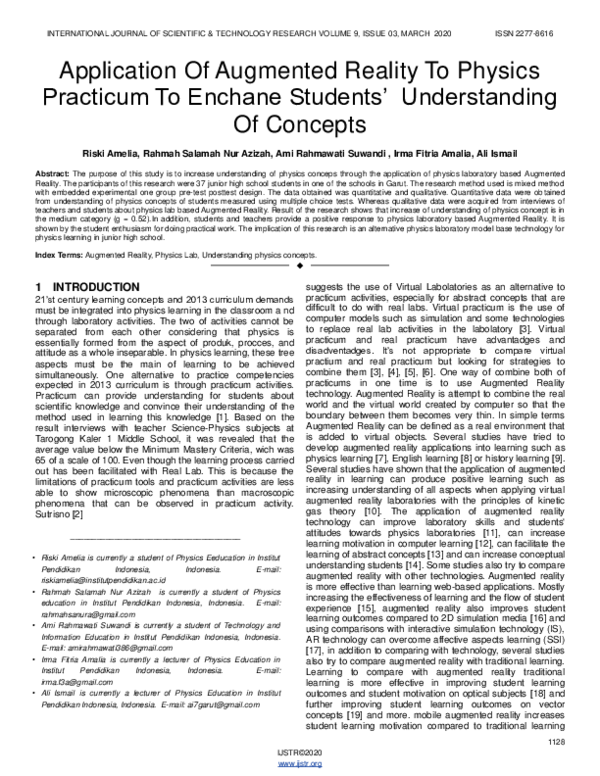 (PDF) Application Of Augmented Reality To Physics Practicum To Enchane Students’ Understanding ...
