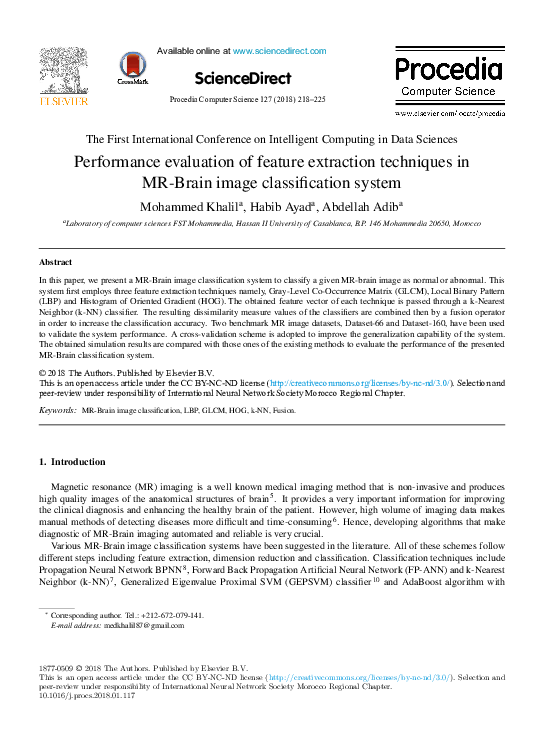 Pdf Performance Evaluation Of Feature Extraction Algorithm On Gpgpu