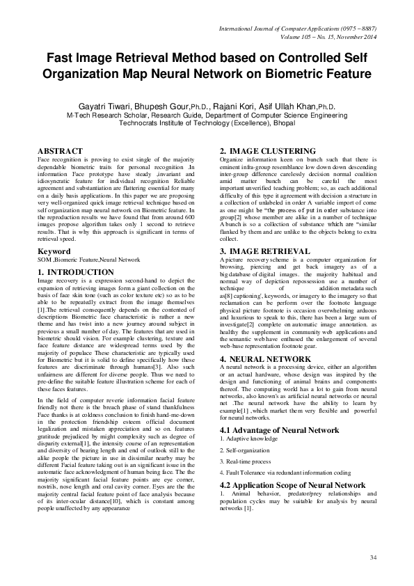 Pdf Fast Image Retrieval Method Based On Controlled Self Organization Map Neural Network On