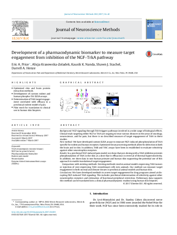 (PDF) Development of a pharmacodynamic biomarker to measure target ...