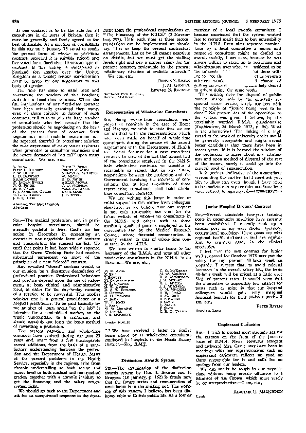 (PDF) Junior Hospital Doctors' Contract