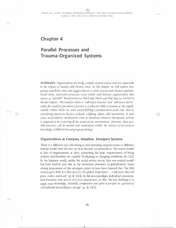 (PDF) Trauma-Organized Systems