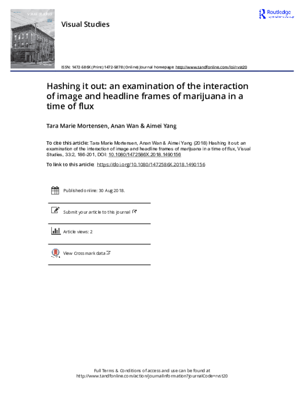 (PDF) Hashing it out: an examination of the interaction of image and ...