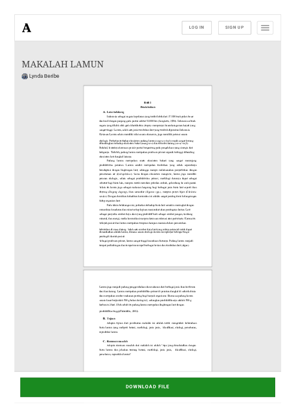 (PDF) MAKALAH LAMUN