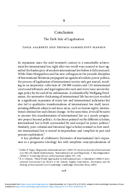 (PDF) Conclusion: The dark side of legalization