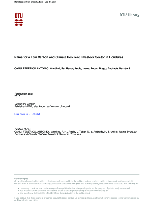 (PDF) Nama for a Low Carbon and Climate Resilient Livestock Sector in ...