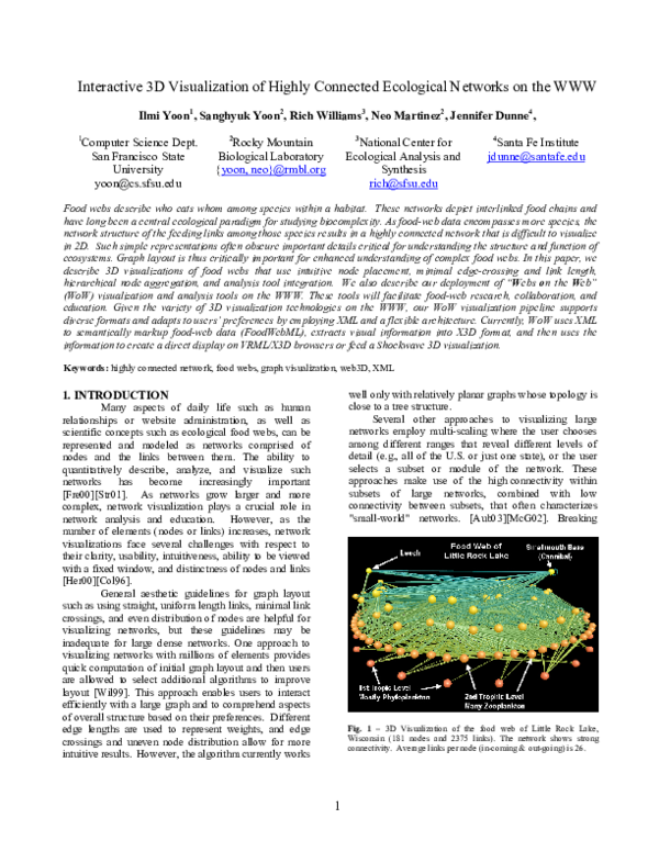 (PDF) Ecological Analysis and Synthesis