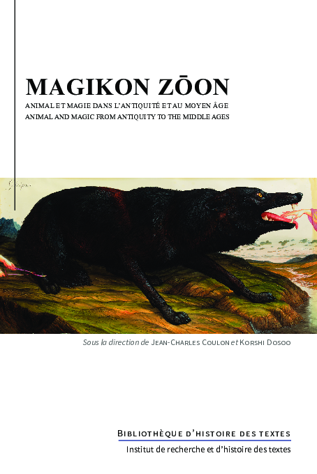 (PDF) Magikon Zōon: Animal et magie dans l’Antiquité et au Moyen Âge ...