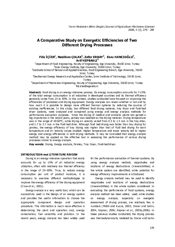 (PDF) A Comparative Study on Exergetic Efficiencies of Two Different ... (PDF) A Comparative Study on Exergetic Efficiencies of Two Different ...