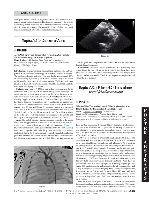 (PDF) Aortic Wall Injury and Intimal Flap Formation After Neonatal ...