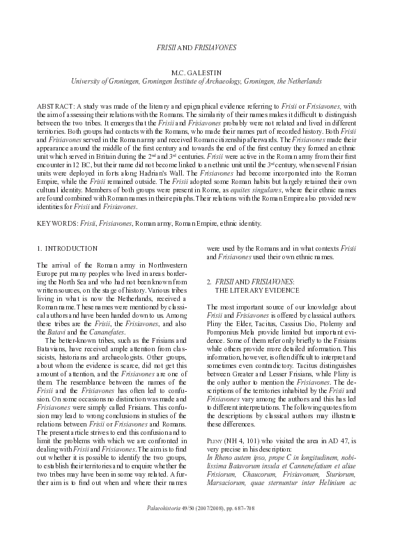 (PDF) Frisii and Frisiavones