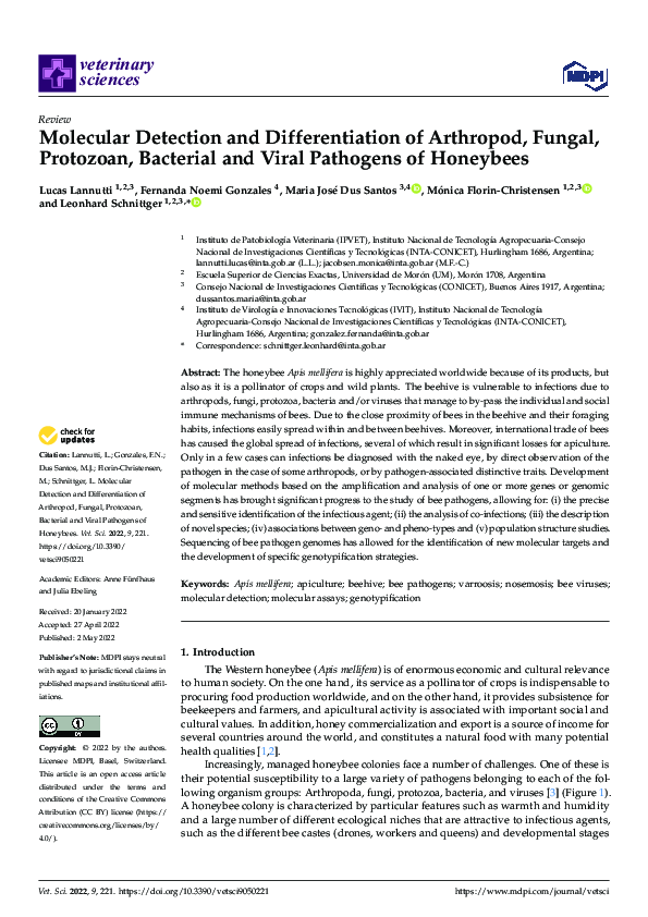 (PDF) Molecular Detection and Differentiation of Arthropod, Fungal, Protozoan, Bacterial and ...