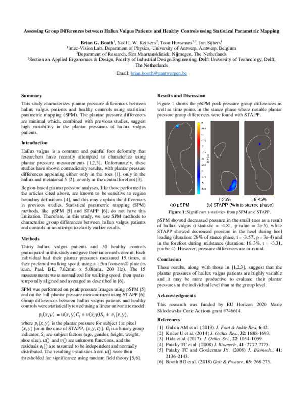 (PDF) Assessing Group Differences between Hallux Valgus Patients and Healthy Controls using ...