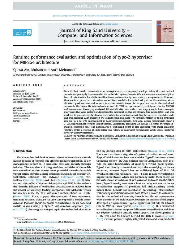 (PDF) Runtime performance evaluation and optimization of type-2 ... (PDF) Runtime performance evaluation and optimization of type-2 ...