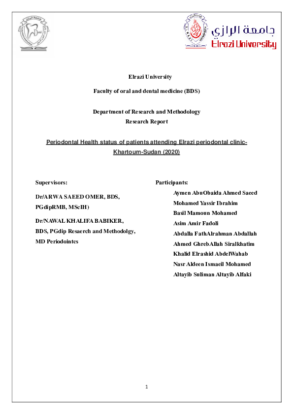 (PDF) Graduation Research Project 2020