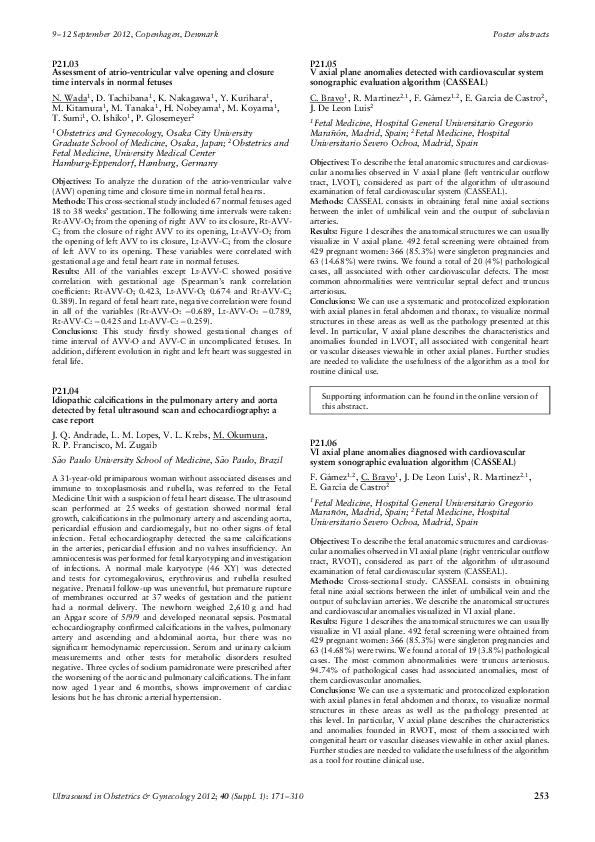 Pdf P21 04 Idiopathic Calcifications In The Pulmonary Artery And