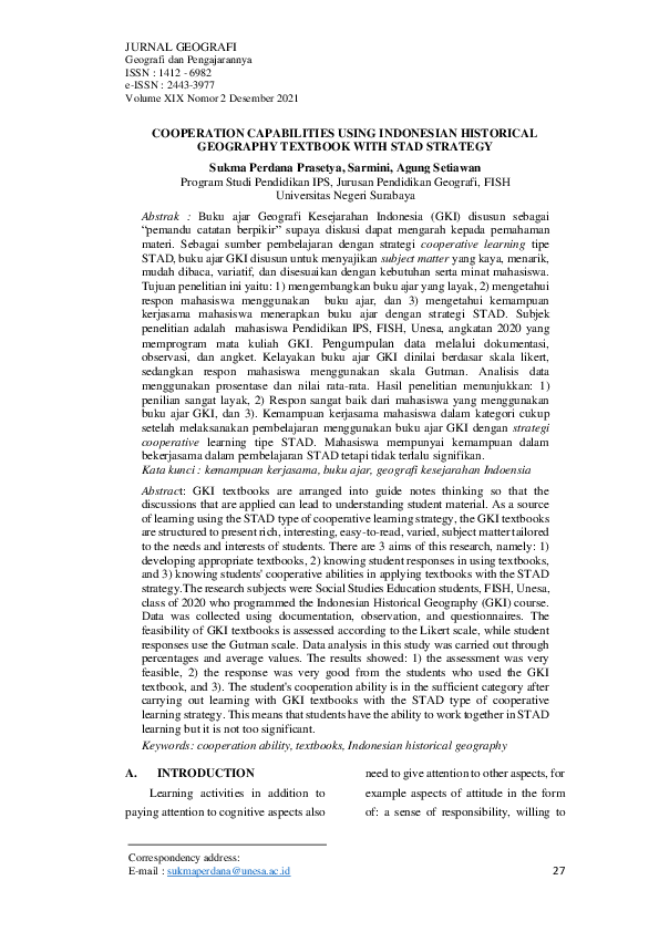 (PDF) Cooperation Capabilities Using Indonesian Historical Geography ...