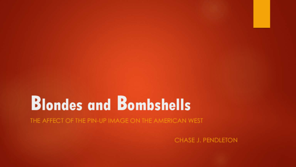 (PDF) Blondes and Bombshells: The Influence of Pin-Up Images in the American West | chase ...