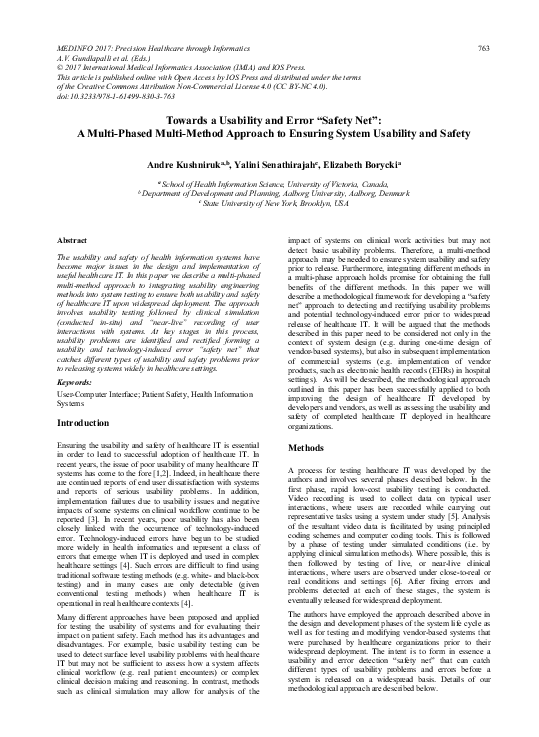 Pdf Towards A Usability And Error Safety Net A Multi Phased Multi