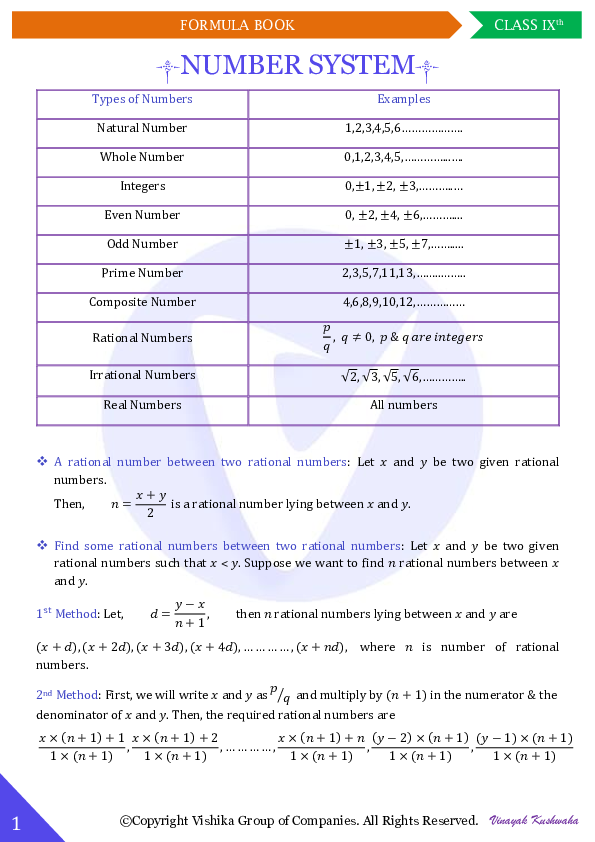 (PDF) FORMULA BOOK IX