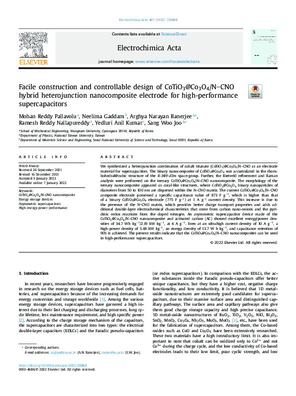 (PDF) Facile construction and controllable design of CoTiO3@Co3O4/N–CNO ...