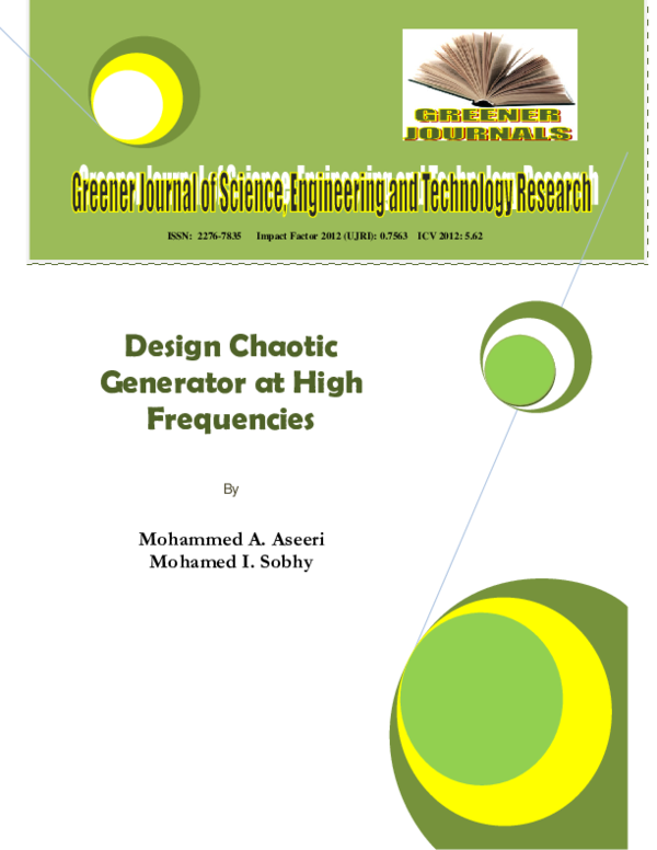 (PDF) Design Chaotic Generator at High Frequencies
