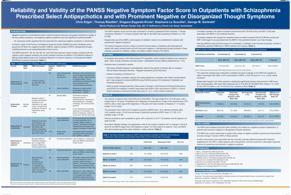 (PDF) Reliability and Validity of the PANSS Negative Symptom Factor ...