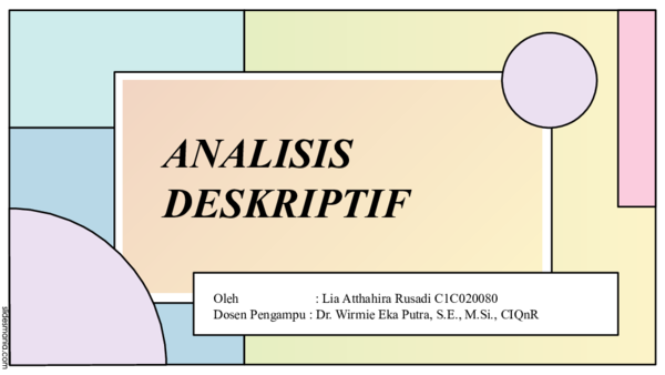 (PPT) Analisis Deskriptif