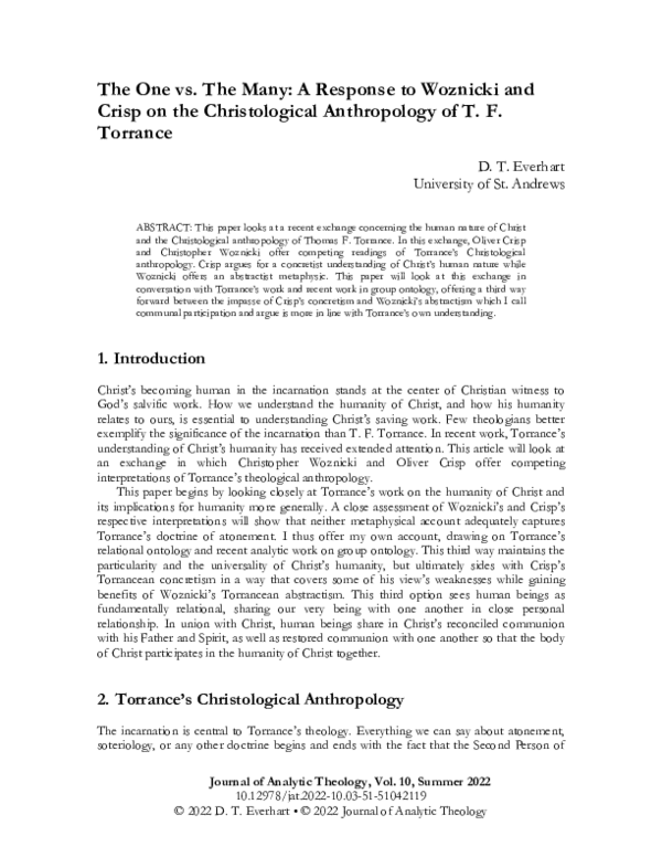 (PDF) The One vs. The Many: A Response to Woznicki and Crisp on the ...