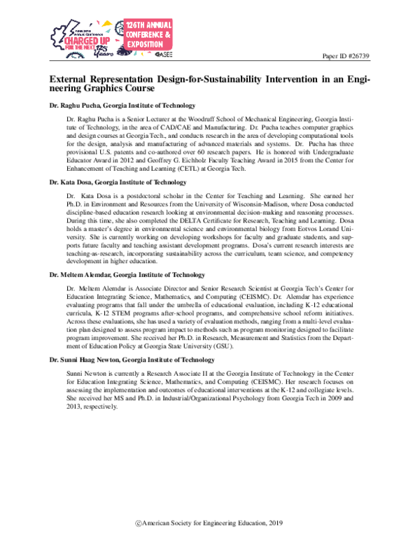 (PDF) External Representation Design-for-Sustainability Intervention in ...