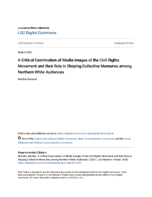 (PDF) A Critical Examination of Media Images of the Civil Rights ...