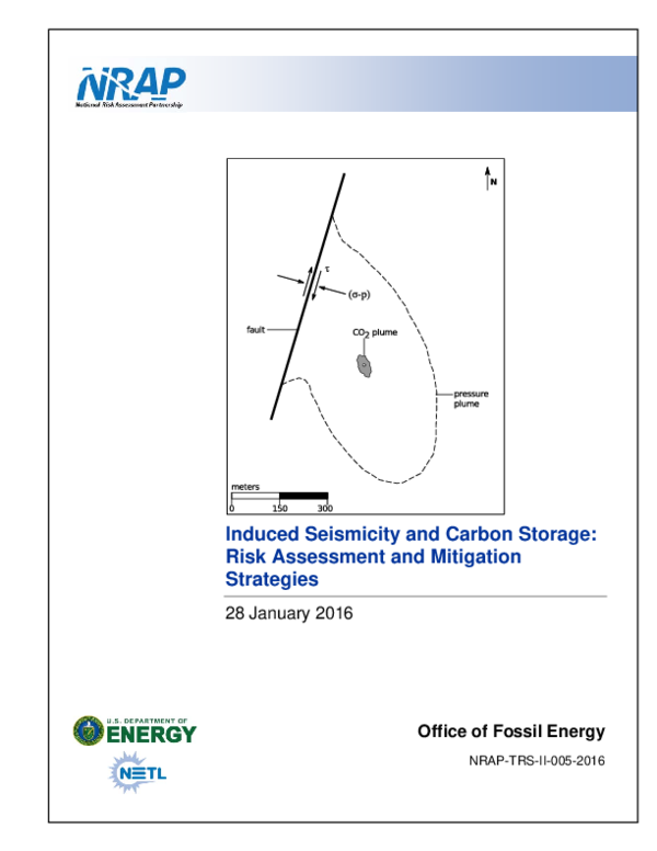 (PDF) Induced seismicity and carbon storage: Risk assessment and ...