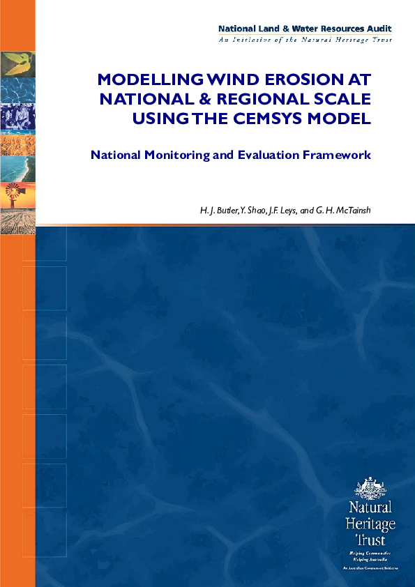 (PDF) Modelling wind erosion at national and regional scale using the ...