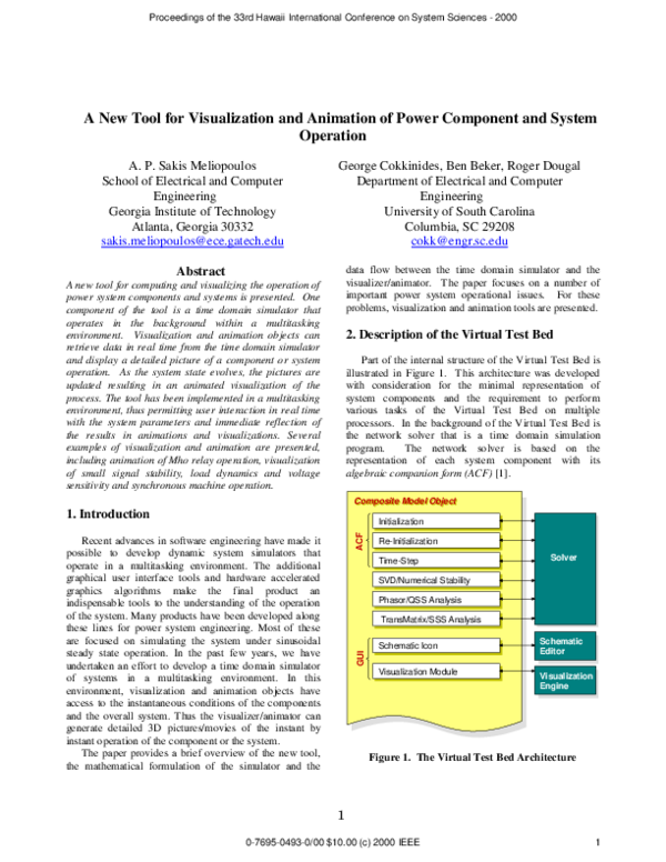 (PDF) A new tool for visualization and animation of power component and ...