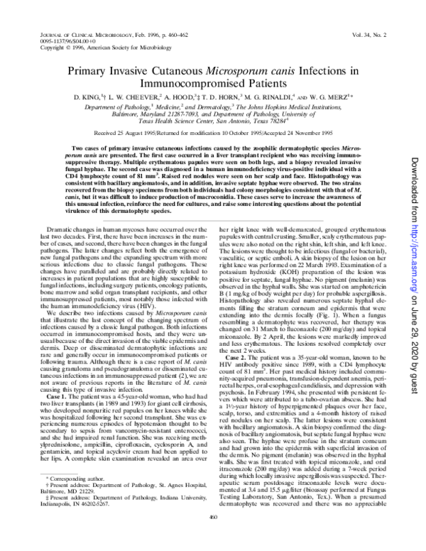 (PDF) Immunocompromised Patients