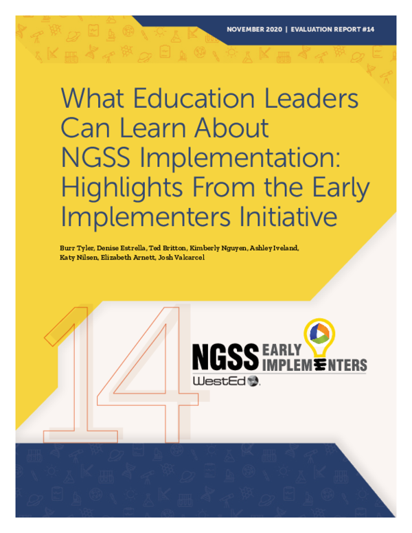 (PDF) What Education Leaders Can Learn about NGSS Implementation: Highlights from the Early ...