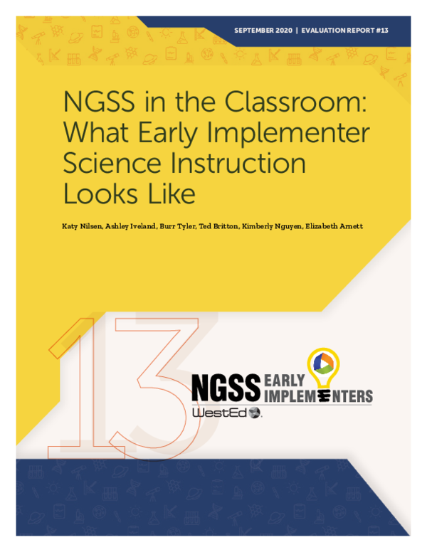 (PDF) NGSS in the Classroom: What Early Implementer Science Instruction Looks Like