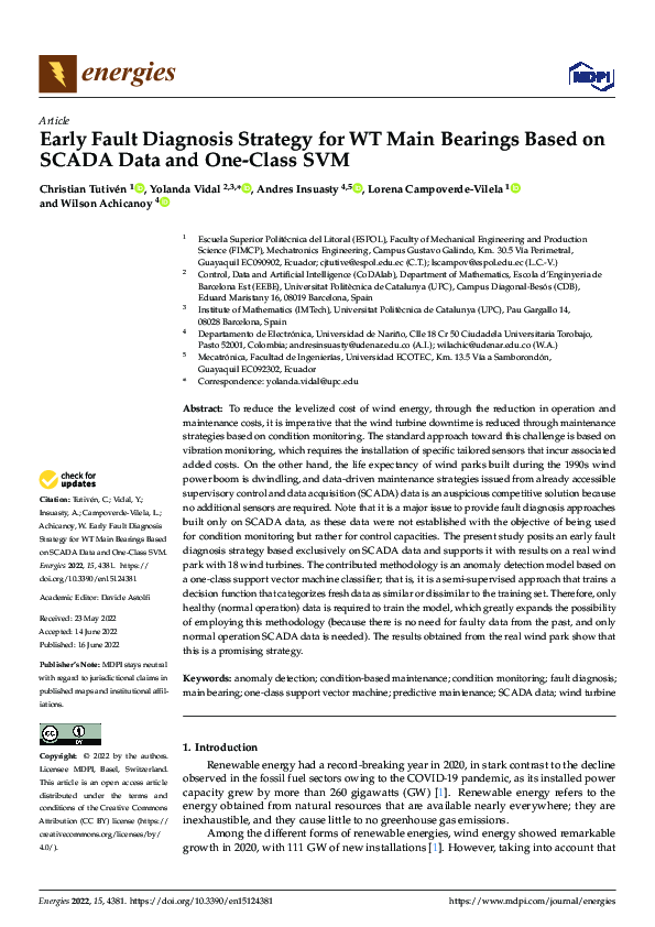 Pdf Early Fault Diagnosis Strategy For Wt Main Bearings Based On
