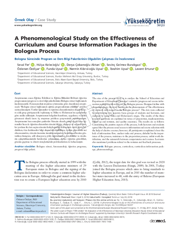 (PDF) A Phenomenological Study on the Effectiveness of Curriculum and ...