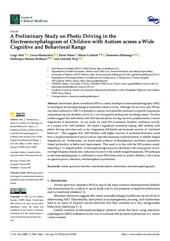 (PDF) A Preliminary Study on Photic Driving in the Electroencephalogram ...