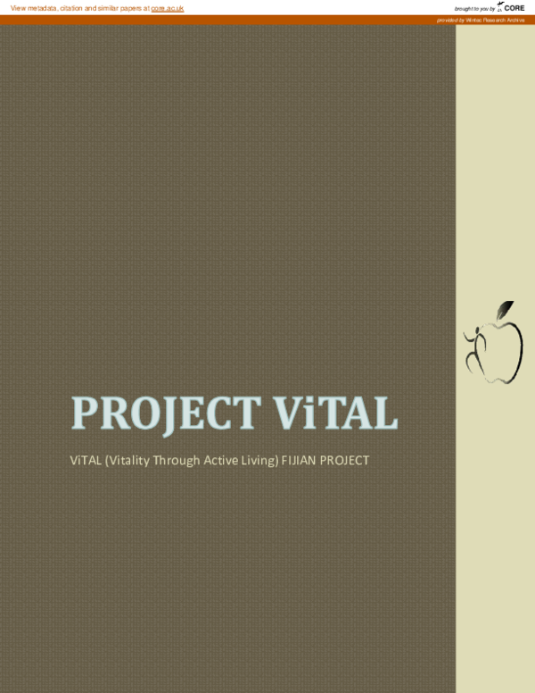 (PDF) Project vital: Community revitalization industry report