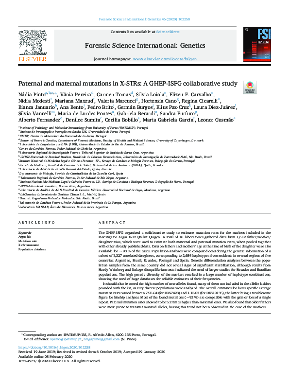 (PDF) Paternal and maternal mutations in X-STRs: A GHEP-ISFG ...