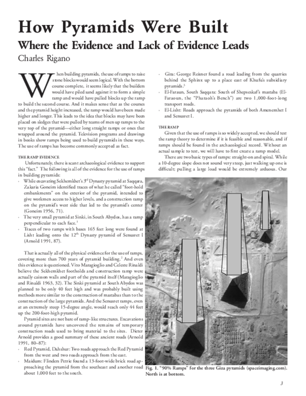 (PDF) How Pyramids Were Built: Where the Evidence and Lack of Evidence ...