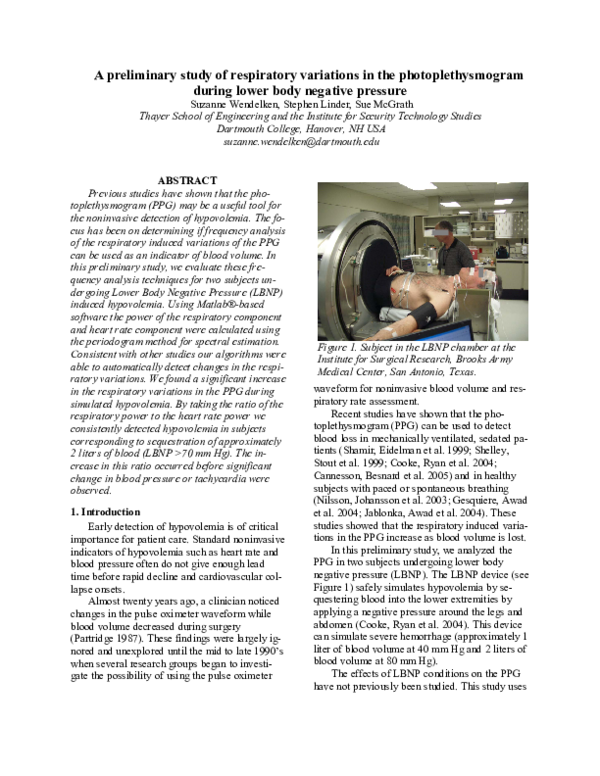 (PDF) A Preliminary Study of Respiratory Variations in the ...