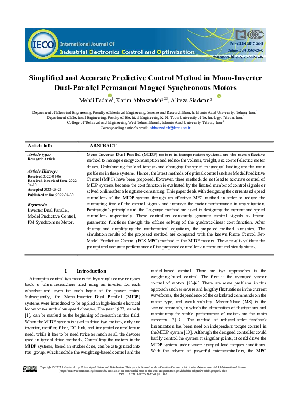 (PDF) Simplified and Accurate Predictive Control Method in Mono ...