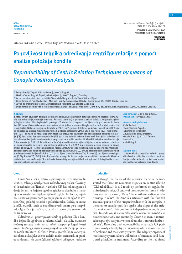 (PDF) Reproducibility of Centric Relation Techniques by means of ...