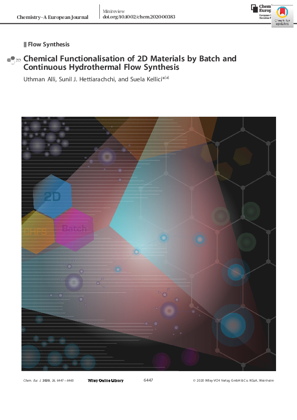 (PDF) Frontispiece: Chemical Functionalisation of 2D Materials by Batch and Continuous ...