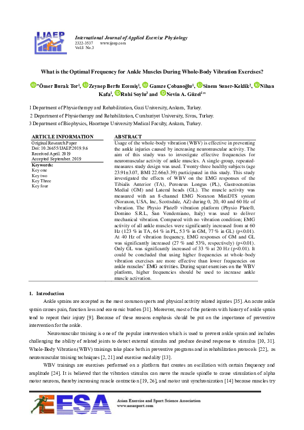 (PDF) Older Age Is Associated with Lower Optimal Vibration Frequency in Lower-Limb Muscles ...